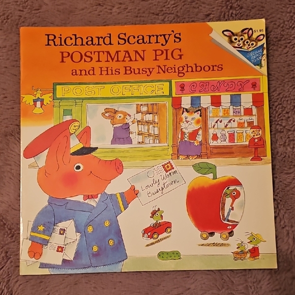 Other | Richard Scarrys Postman Pig Childrens Book | Poshmark